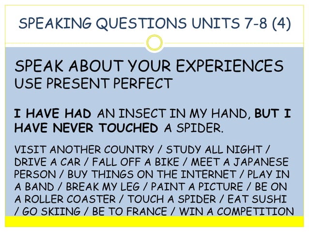 Speaking units7 8 2nd ESO | PPT