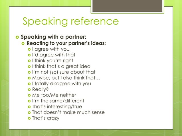 Speaking reference | PPTX