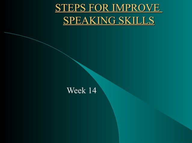 Speaking skill | PPT