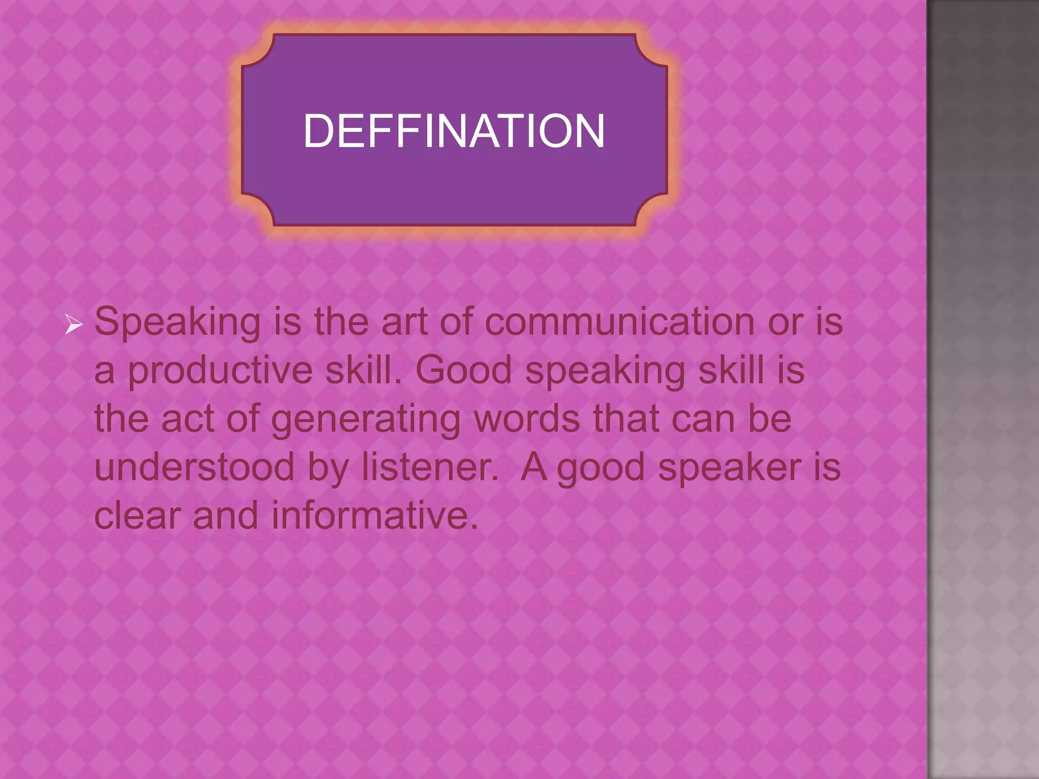 Speaking skill by | PPT