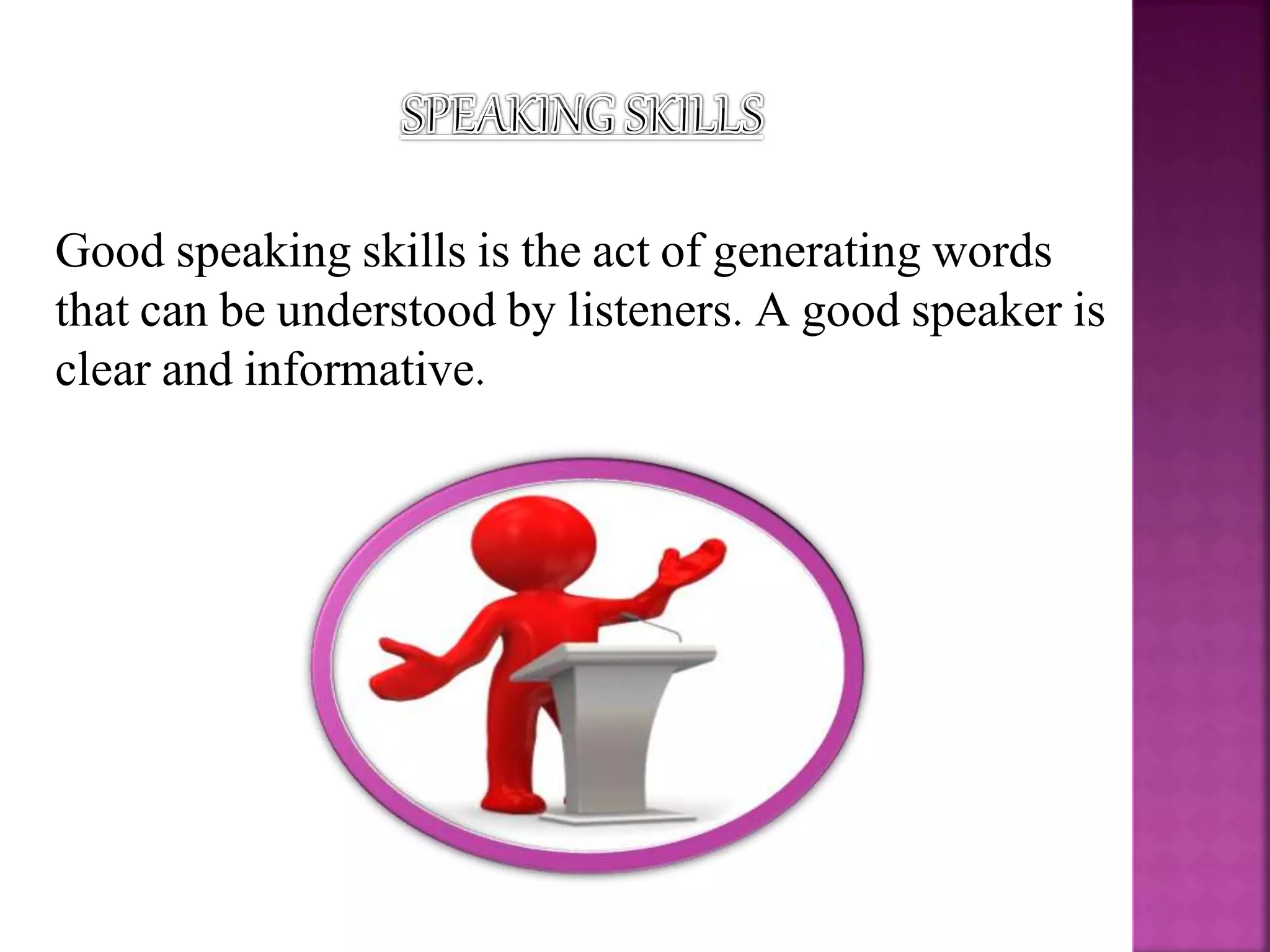 Speaking skills | PPTX