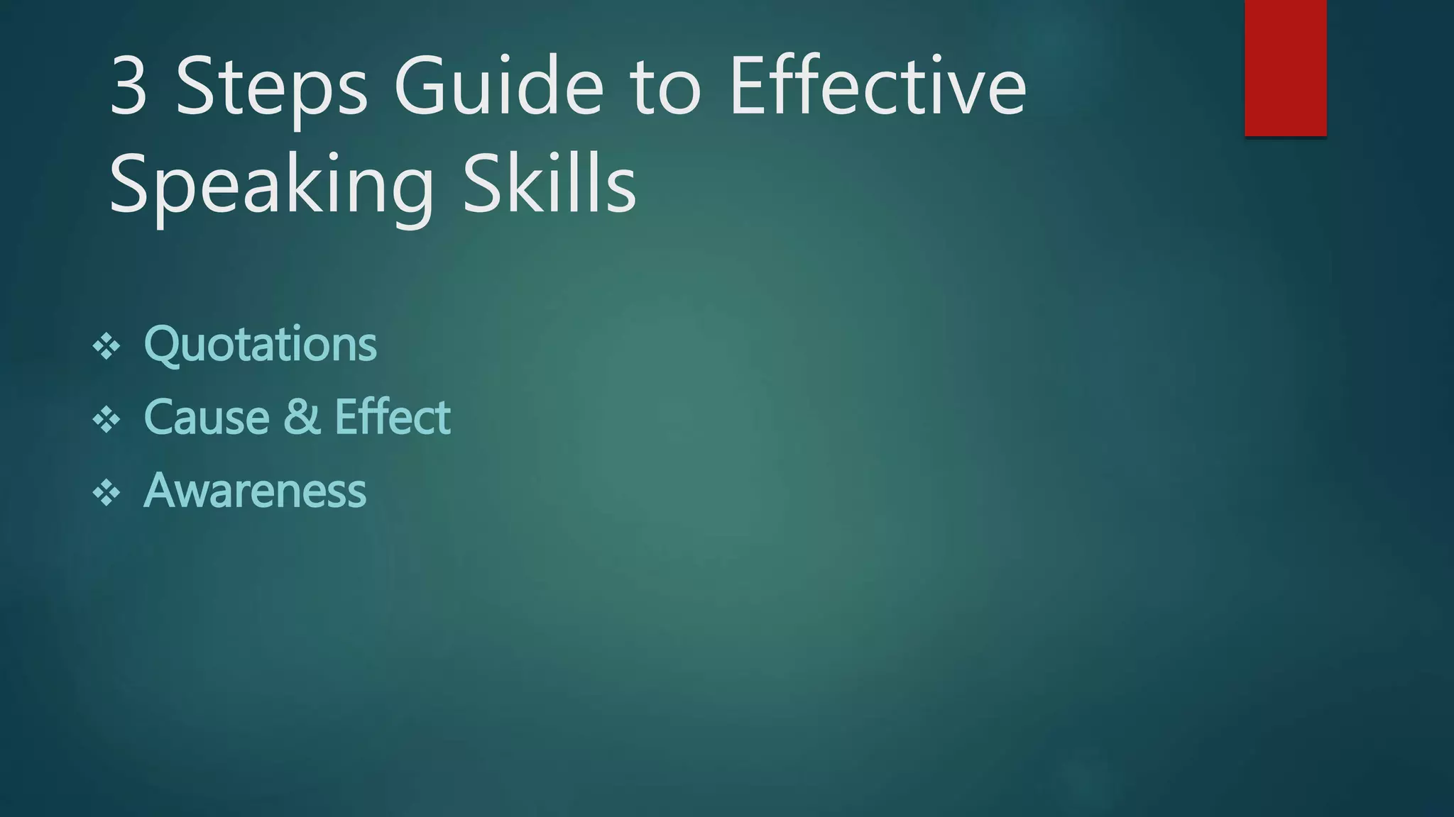 Speaking skills | PPTX