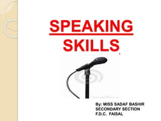Speaking skills | PPT