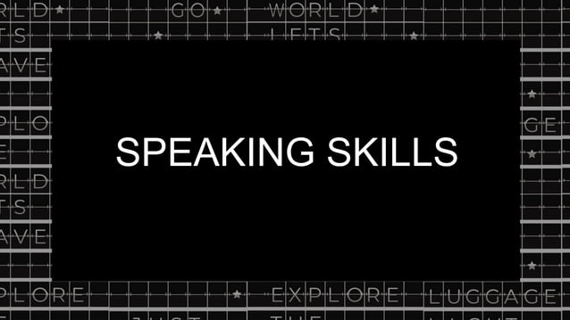 Speaking skills | PPTX