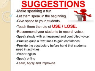 Speaking skills | PPT