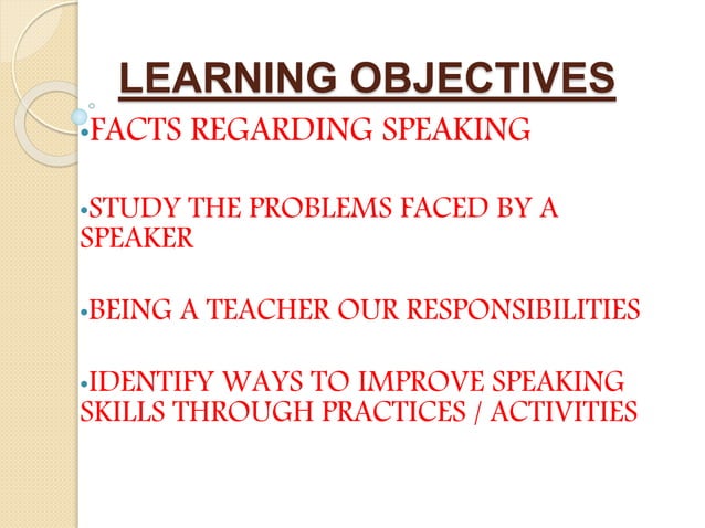 Speaking skills | PPT
