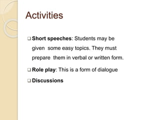 Speaking skills in English | PPTX