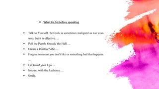 Speaking skills | PPTX