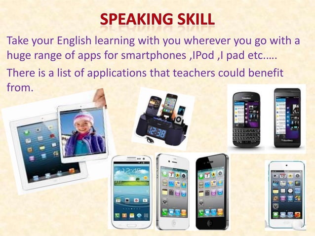 Speaking skills m learning | PPT