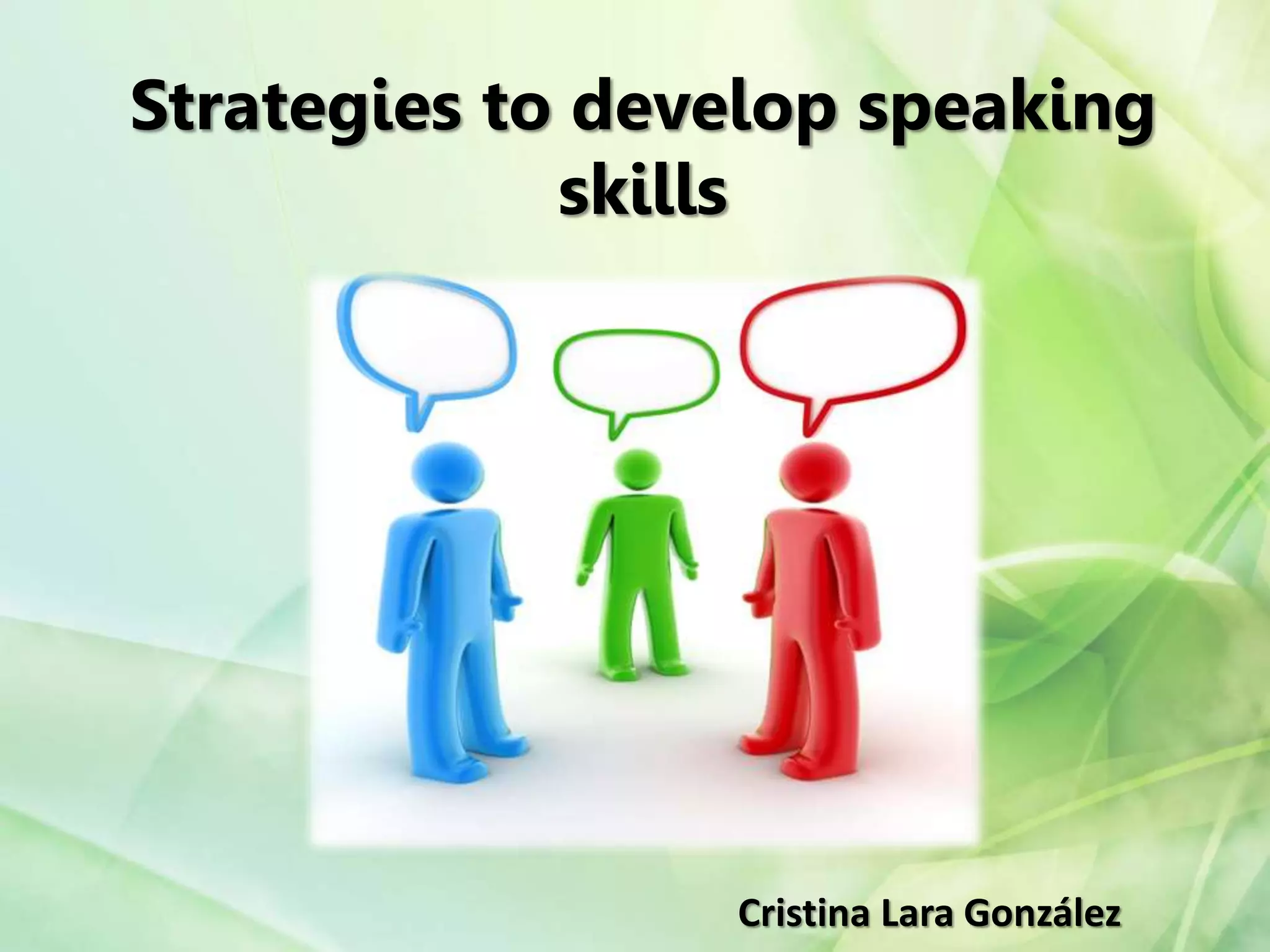 Speaking strategies | PPT
