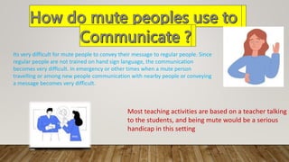 SPEAKING SYSTEM FOR MUTE PEOPLES present.pptx | Wearable Technology ...