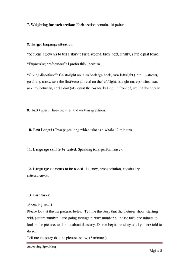 Speaking tasks | PDF