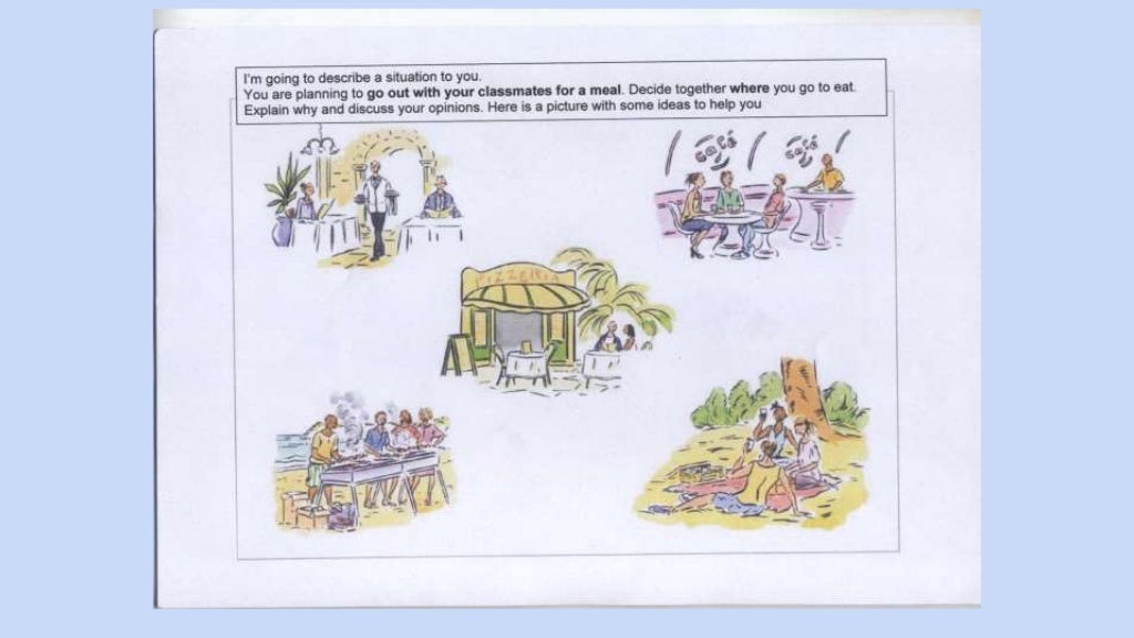 Speaking test. pet part 2