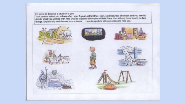 Speaking test. pet part 2