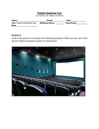 Speaking Test Design | DOCX