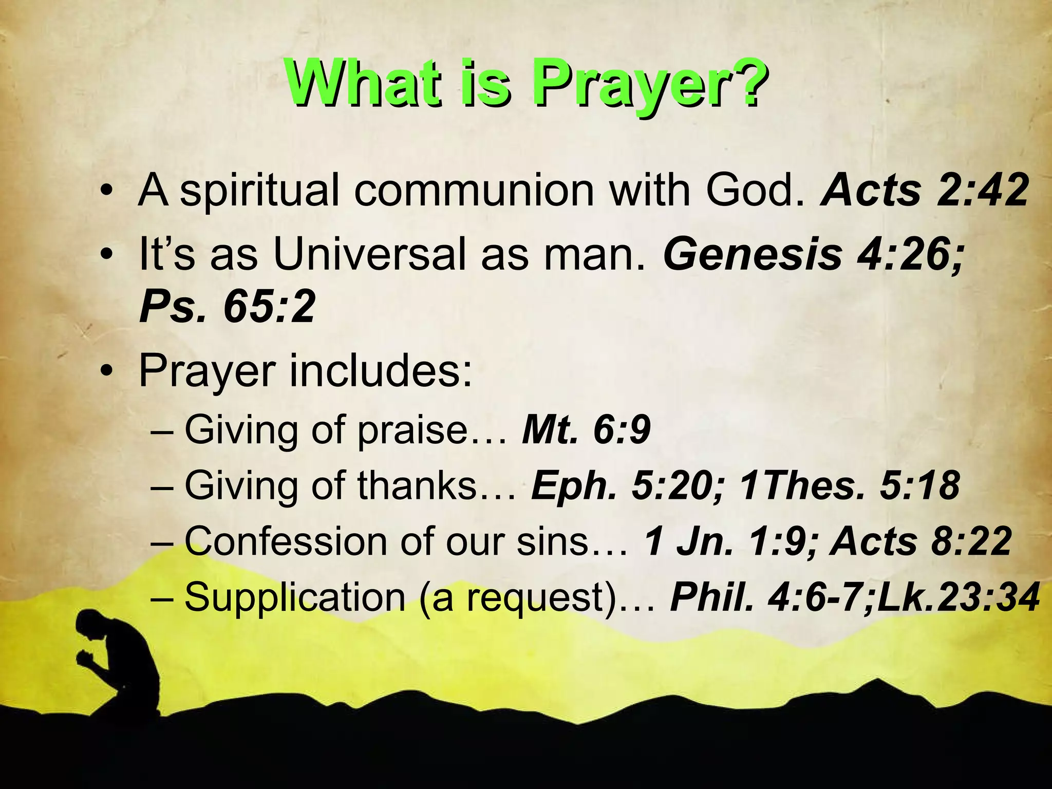 Speaking to God | PPT