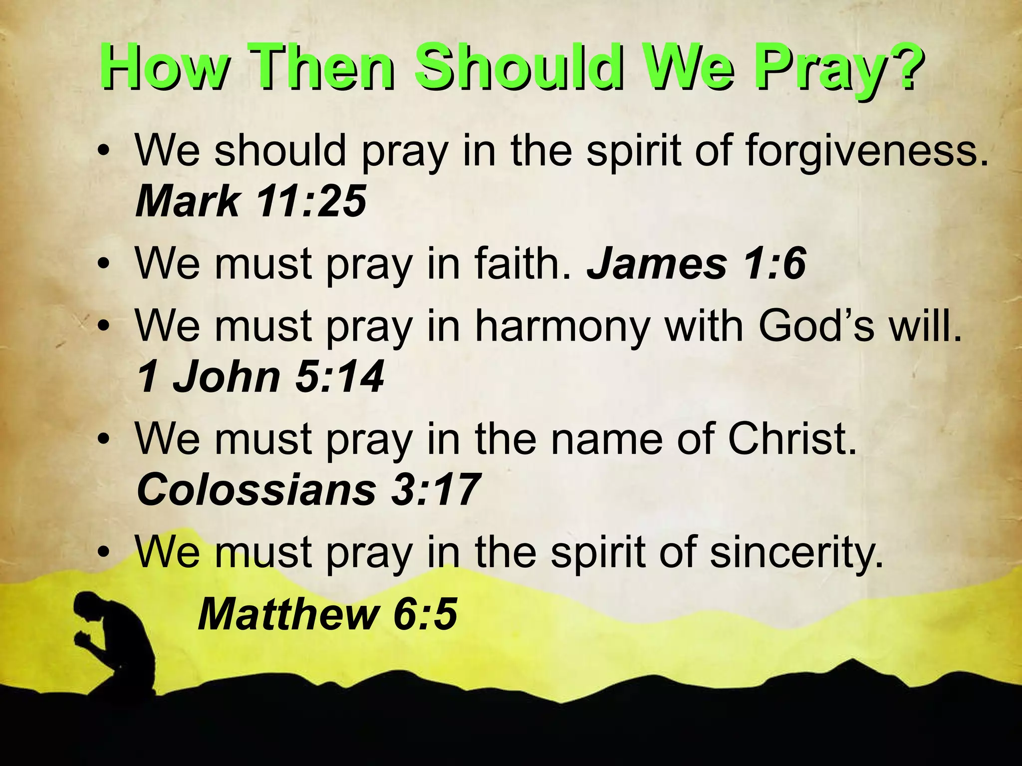 Speaking to God | PPT