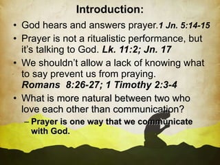 Speaking to God | PPT