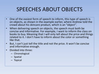 Speaking to inform | PPTX