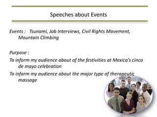 Speaking to inform public speaking | PPTX