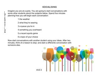 Speaking unit 10 SOCIALISING | PPT