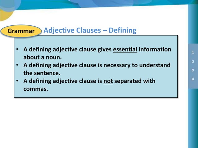 Speak Now 4-1-2 Adjective Clauses.pptx