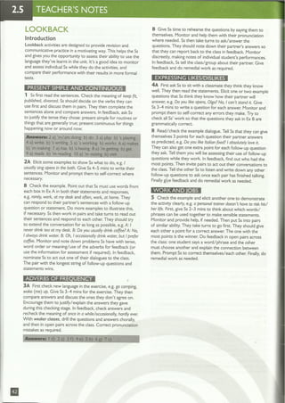 Speakout pre intermediate lookback section 2-5 | PDF