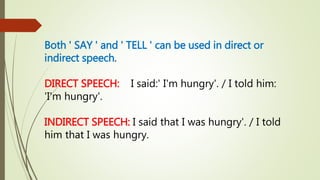 Speak say tell | PPTX