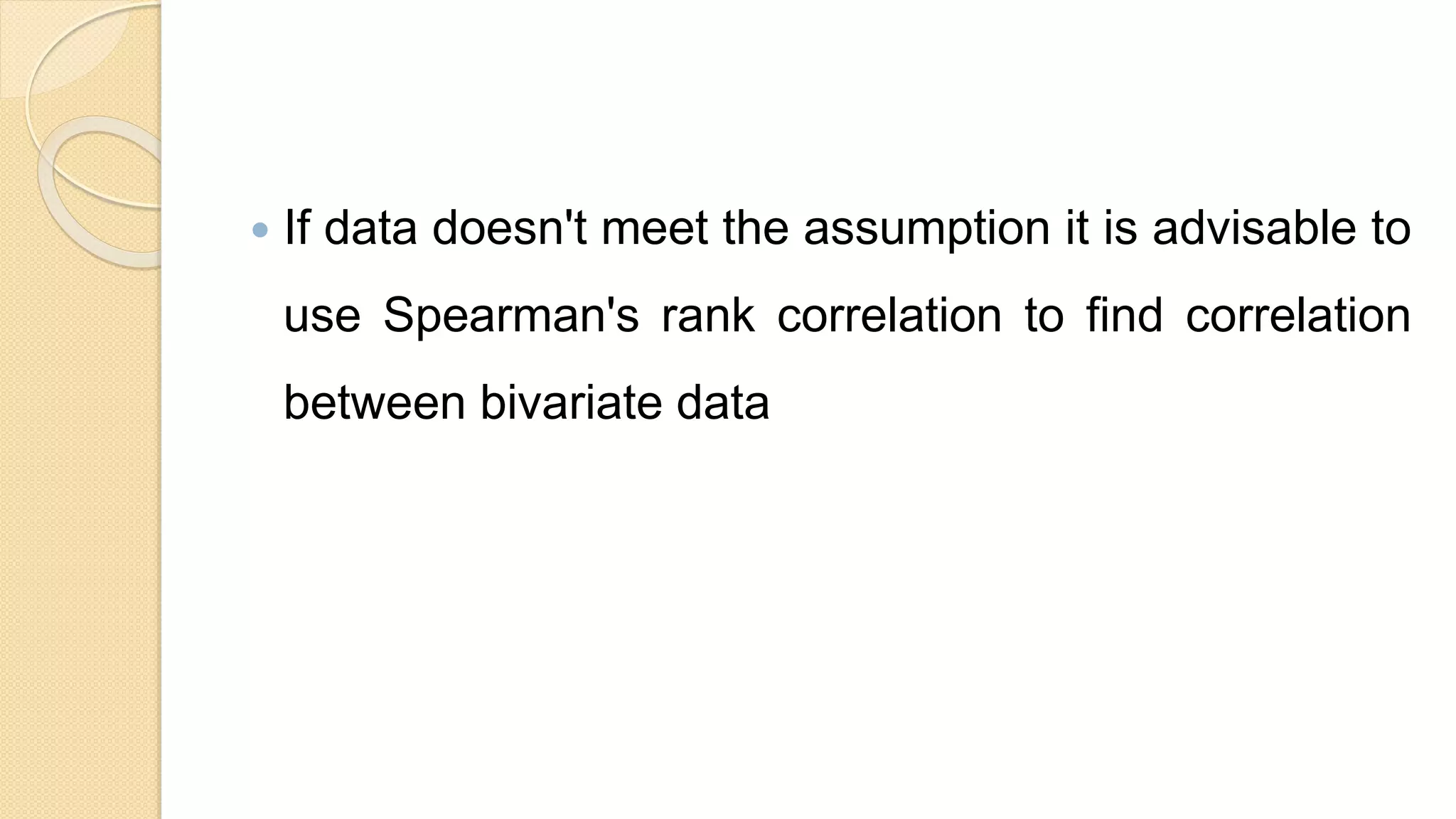 Spearman’s rank correlation | PPTX
