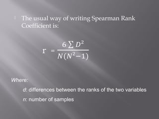 Spearman’s Rank Correlation Coefficient | PPT