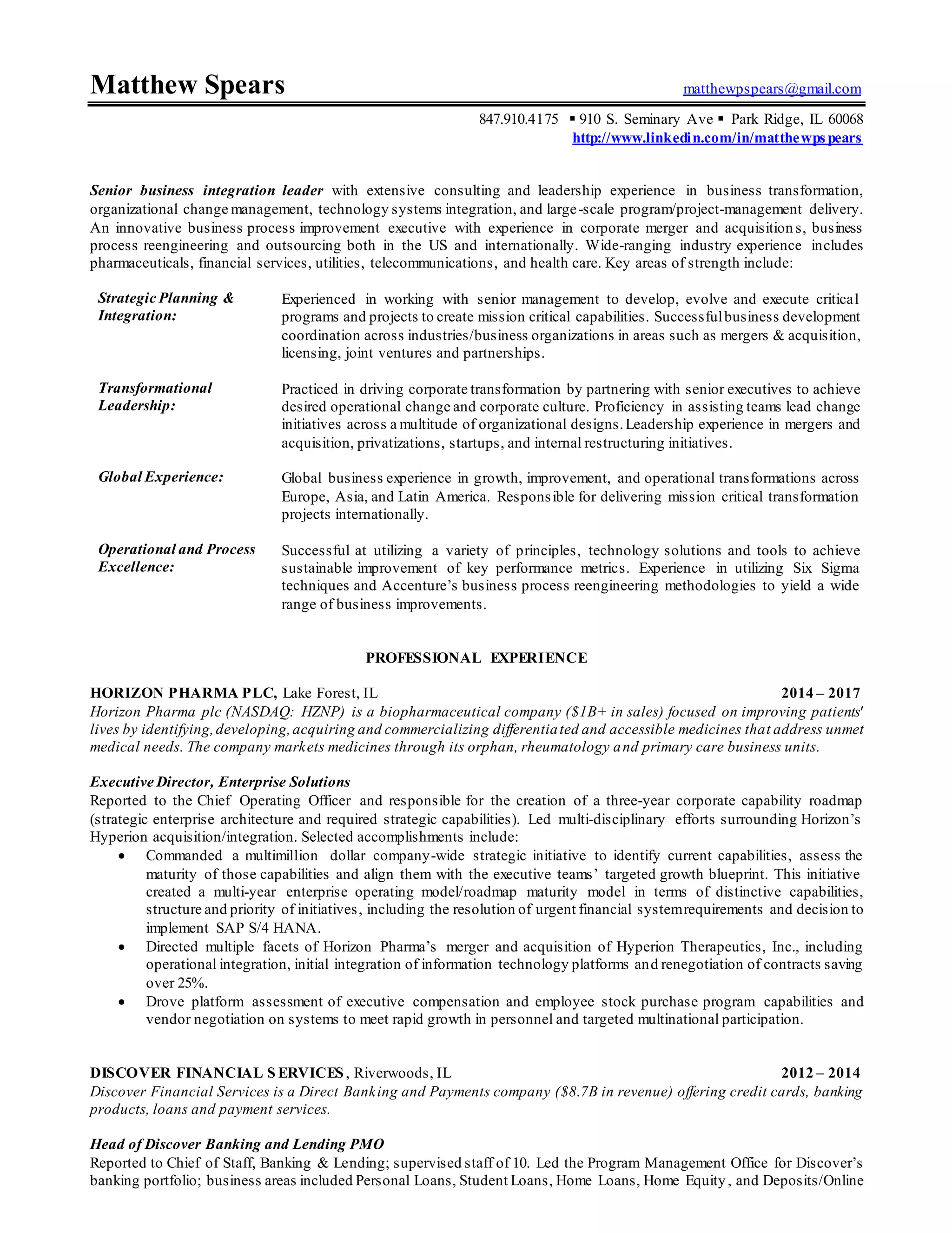 Matthew Spears Resume | DOCX