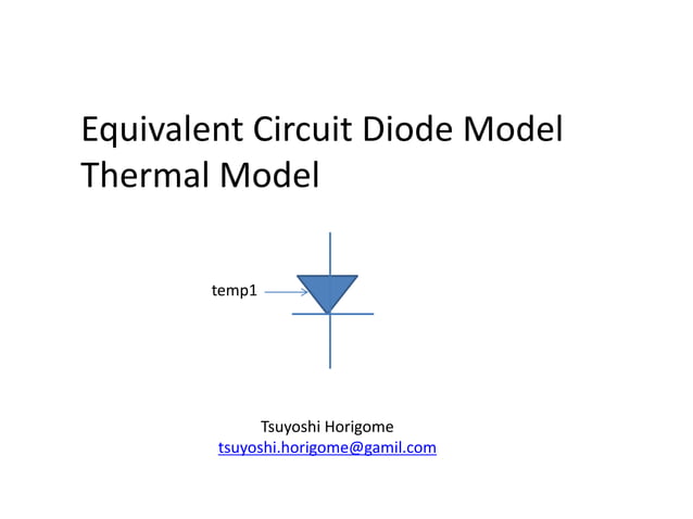 Thermal Diode Modeling | PPTX