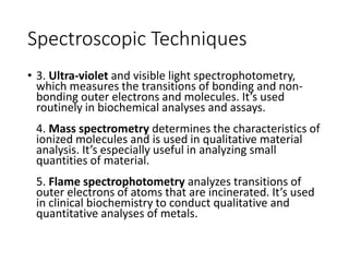 Common Spectroscopic Techniques | PPT