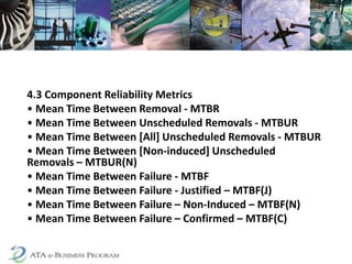 Spec 2000 Reliability aviation standards | PDF