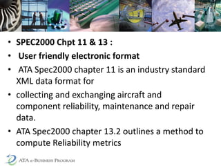 Spec 2000 Reliability aviation standards | PDF