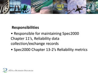 Spec 2000 Reliability aviation standards | PDF