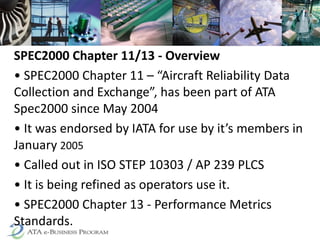 Spec 2000 Reliability aviation standards | PDF