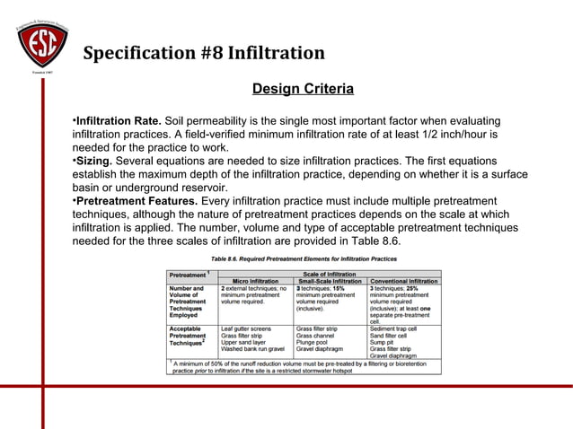 VDOT BMP Clearinghouse Specification 8- Infiltration | PPT | Gardening ...