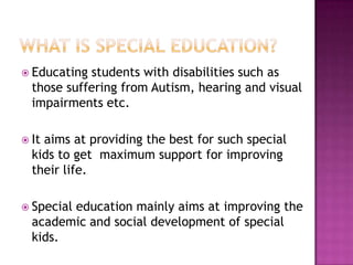 Specail education josh yudell | PPT