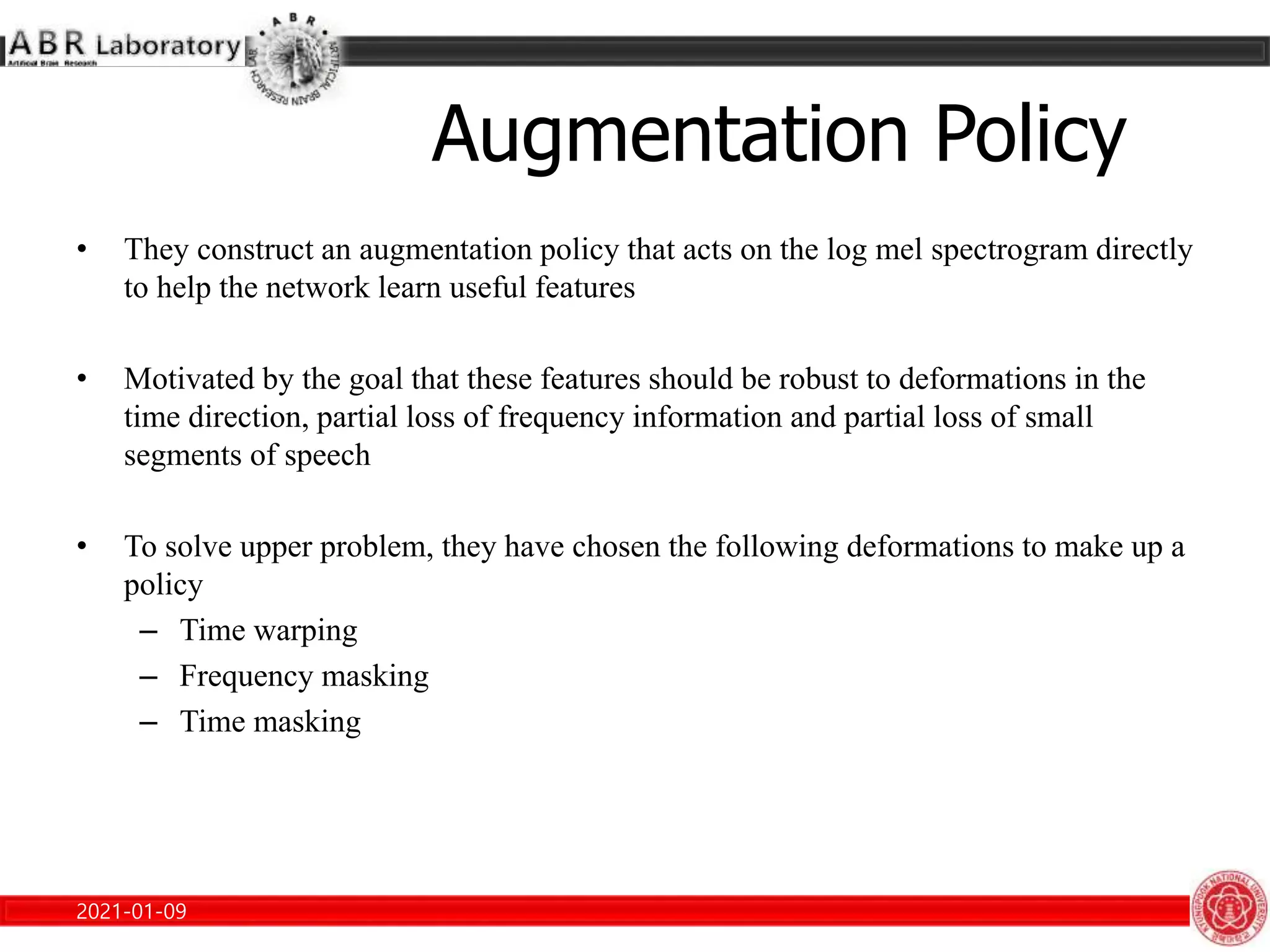 SpecAugment review | PPT