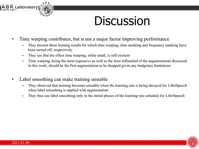 SpecAugment review | PPT