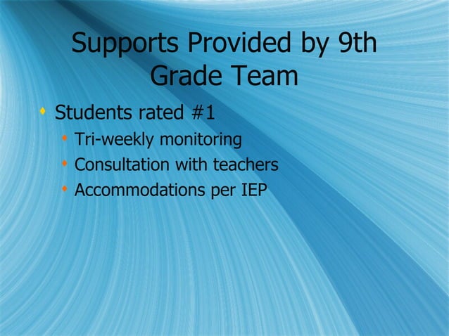 FHS Special Education Model | PPT