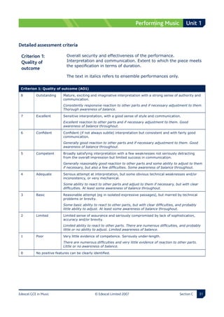 Edexcel Music A level Specification | PDF