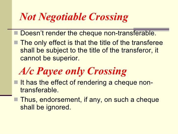 Special Contract & Cheques