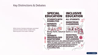 Special Education vs. Inclusive Education: Pathways to Equity and ...