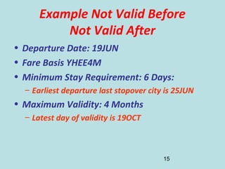 Special Fares Calculation | PPT