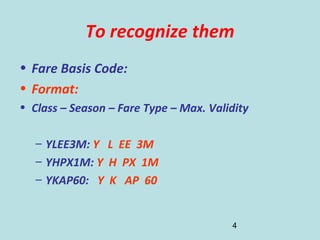 Special Fares Calculation | PPT