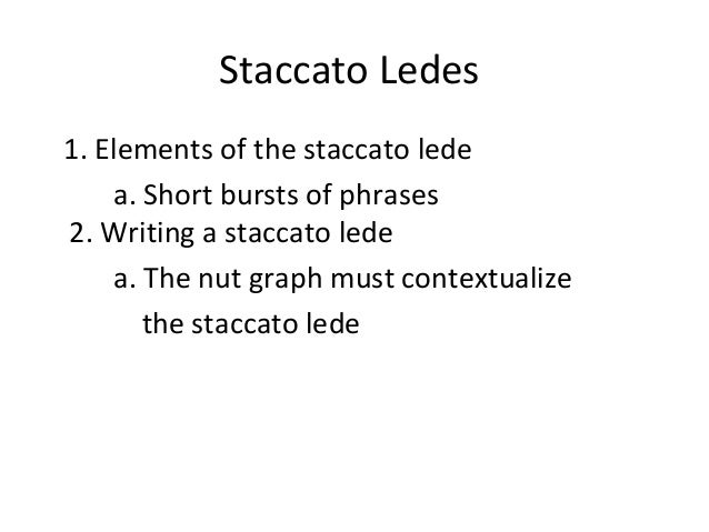 Special Ledes special-ledes
