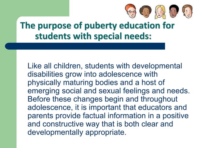 puberty-education_for children with special needs | PPT | Special Needs ...
