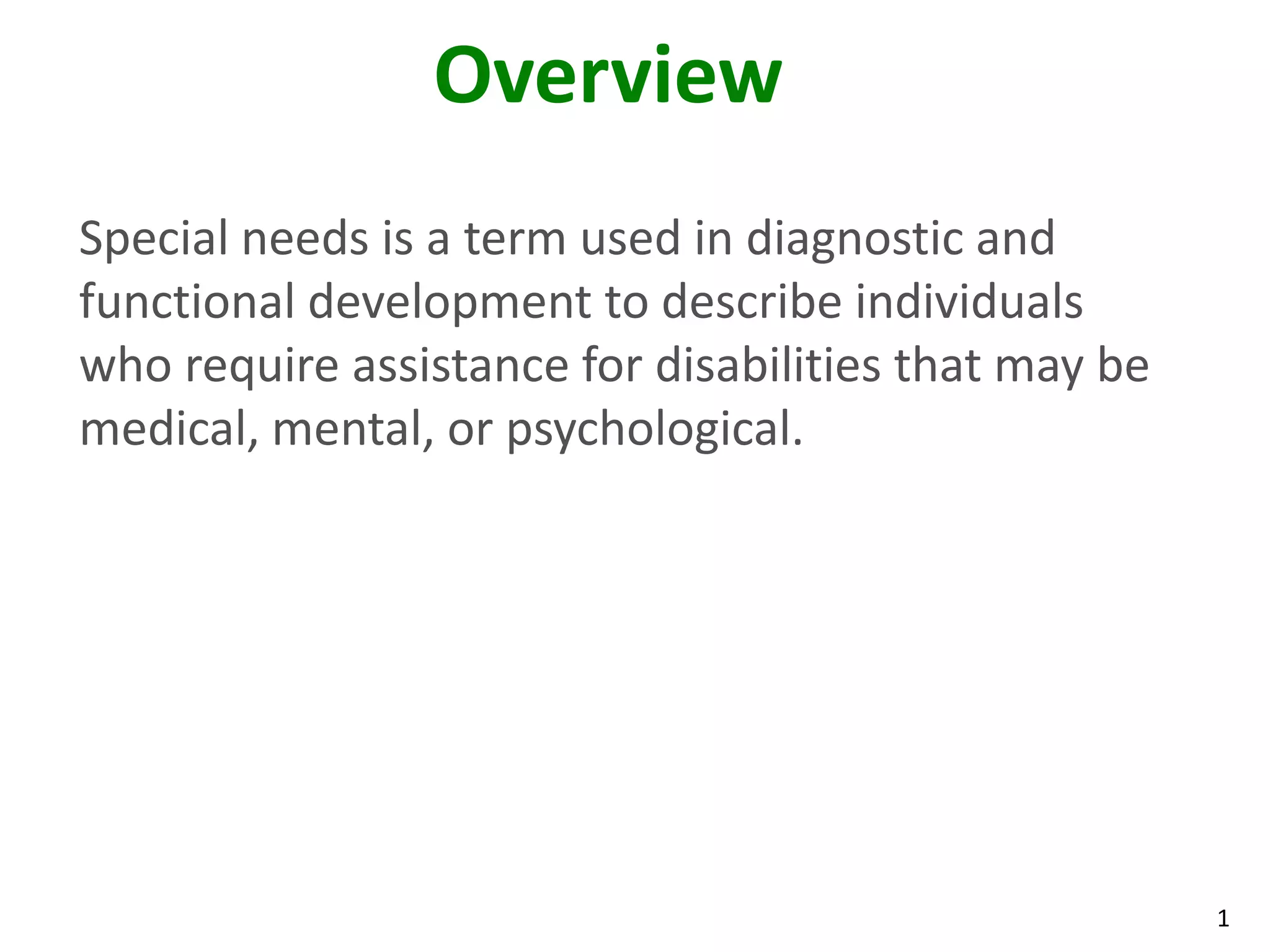 Special needs | PPTX